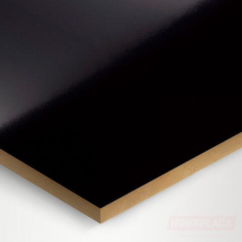 Melamina Negro Gloss s/MDF 18mm 280x207 Línea: PerfectSense - Hiperplaca